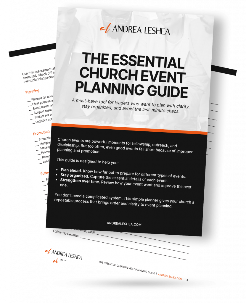 The Essential Church Event Planning Guide – Andrea Le'Shea